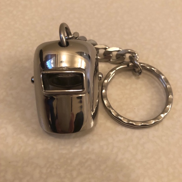Accessories | Stainless Steel Welding Helmet Keychain | Poshmark